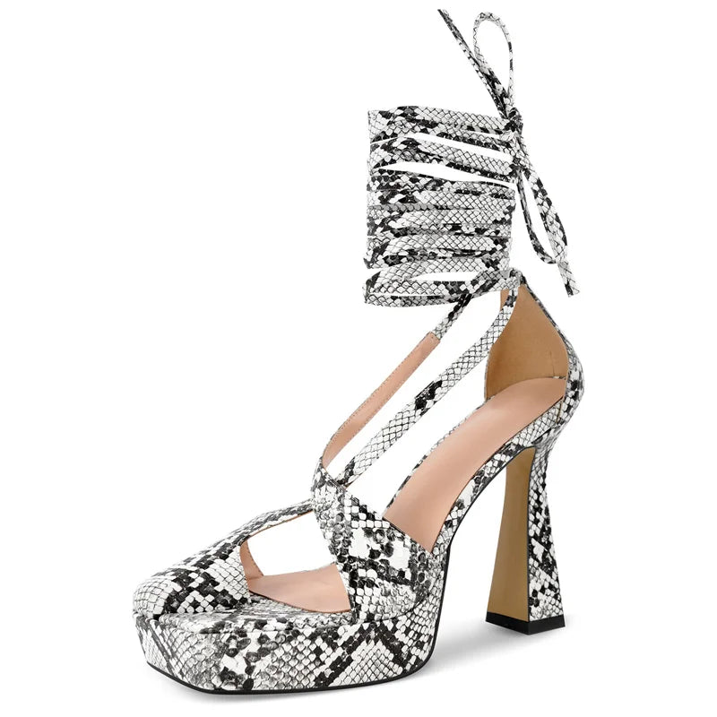 Snake Charmer Platform Heels – Bold Drag Queen Pumps – The Drag Queen Store