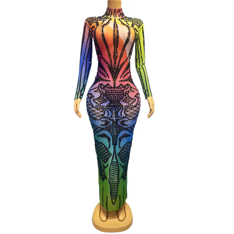 Sparkle & Slay Rhinestone Revelation Dress – The Drag Queen Store