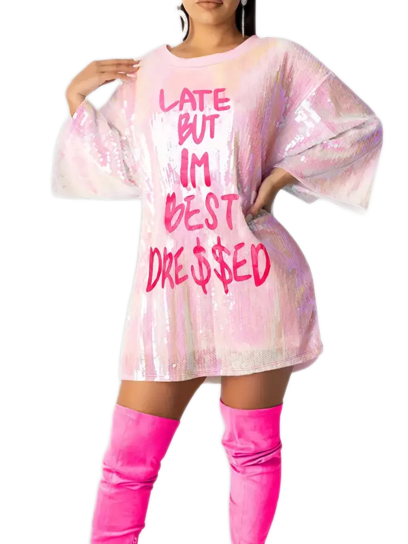 Late But I'm Best Dressed Diva Mini Dress | Drag Queen Store – The Drag ...