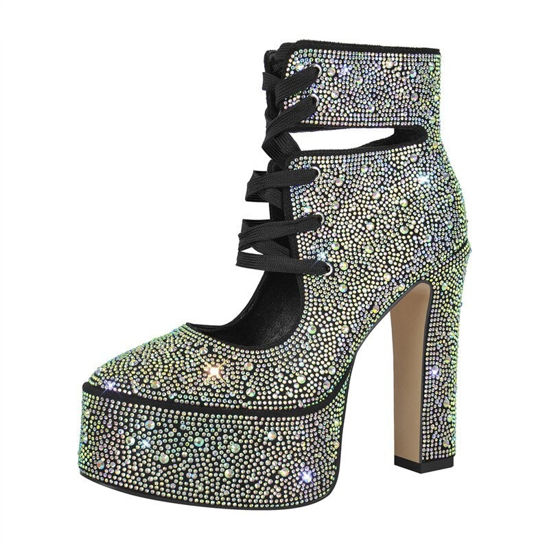 Queen Amaya Rhinestone Ankle Boots | The Drag Queen Store