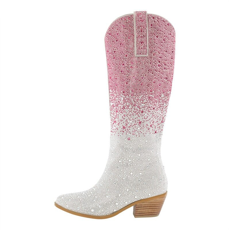 Showstopper Rhinestone Western Boots | The Drag Queen Store