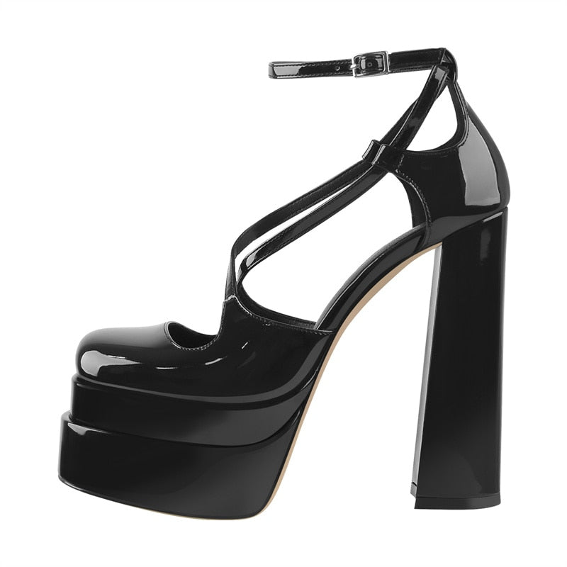 Ivy Profen Buckle Strap Platform Pumps – The Drag Queen Store