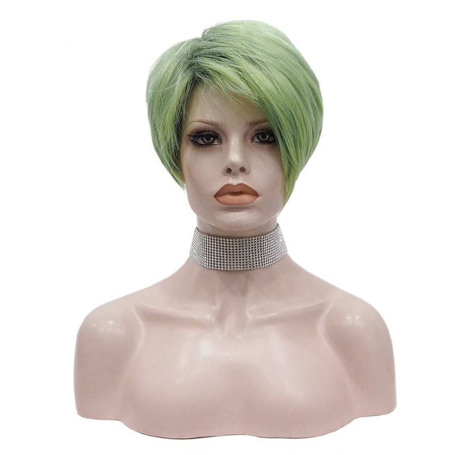 Queen Manila Short Green Wig – The Drag Queen Store