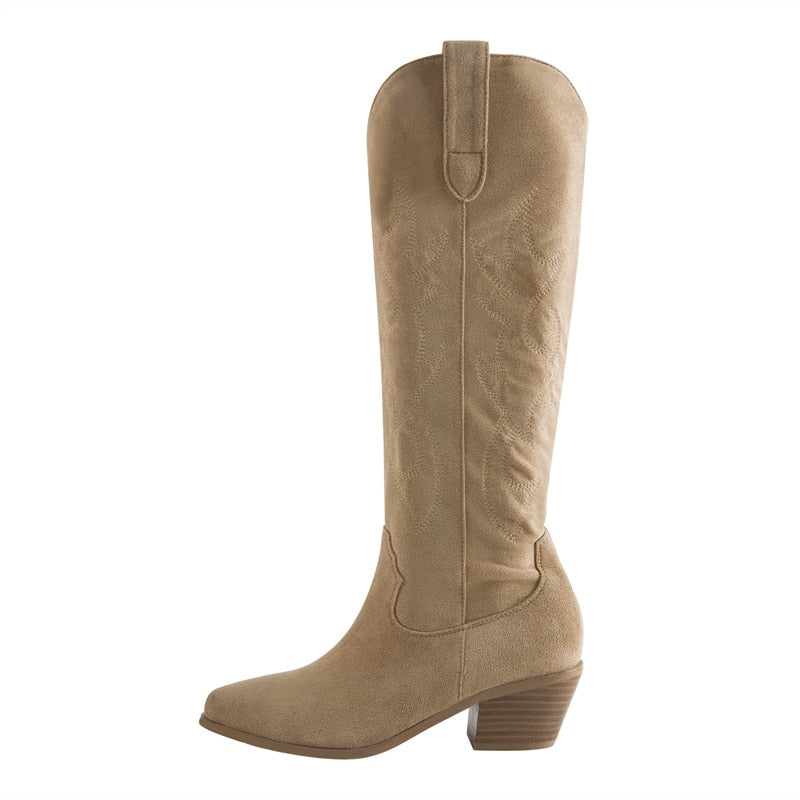 Queen Bianca Khaki Western Boots – The Drag Queen Store