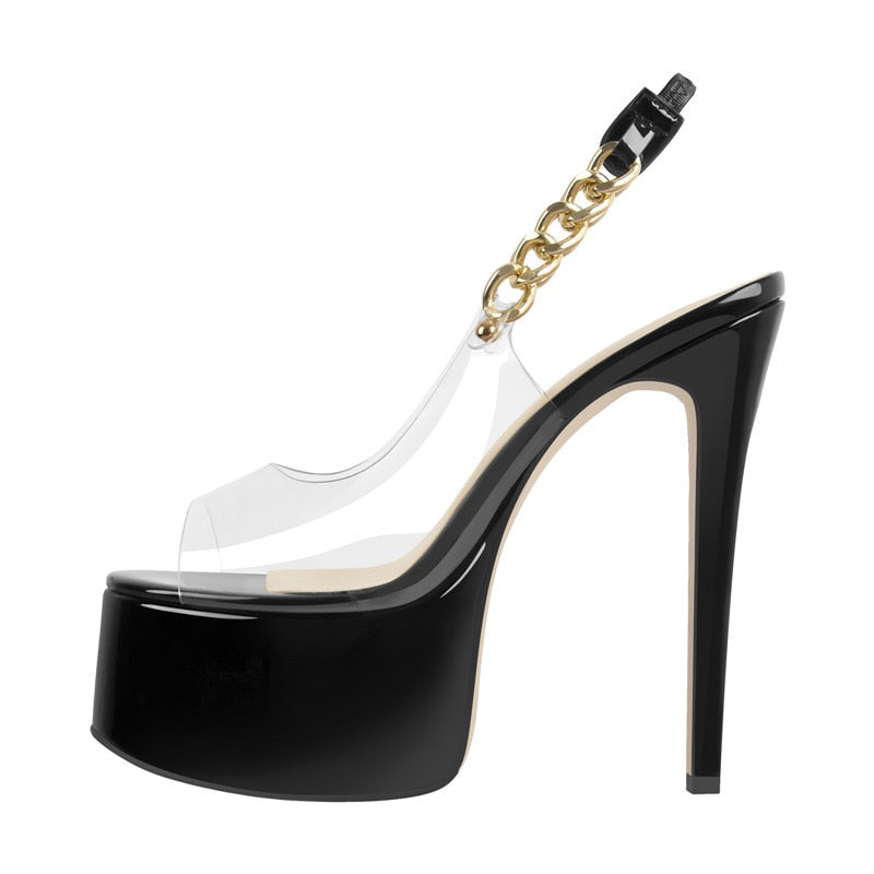 Al Dente Peep Toe Platform Sandals – The Drag Queen Store