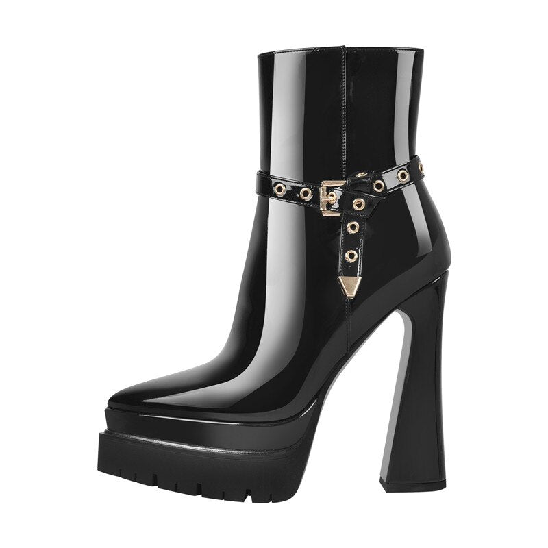 Estee DaNight Platform Booties – The Drag Queen Store