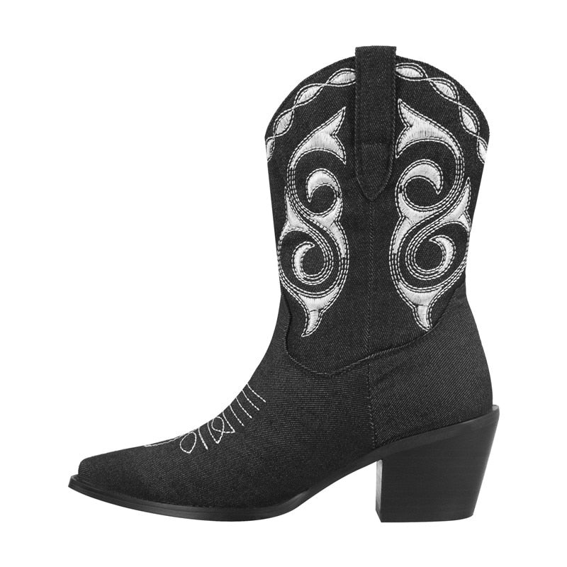 Dora Jar Embroidered Cowboy Ankle Boots – The Drag Queen Store