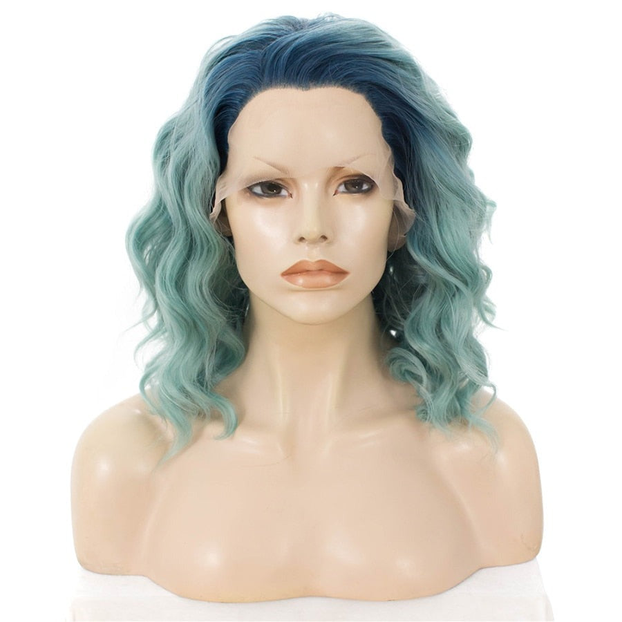 Queen Nadia Ombre Green Short Wig – The Drag Queen Store