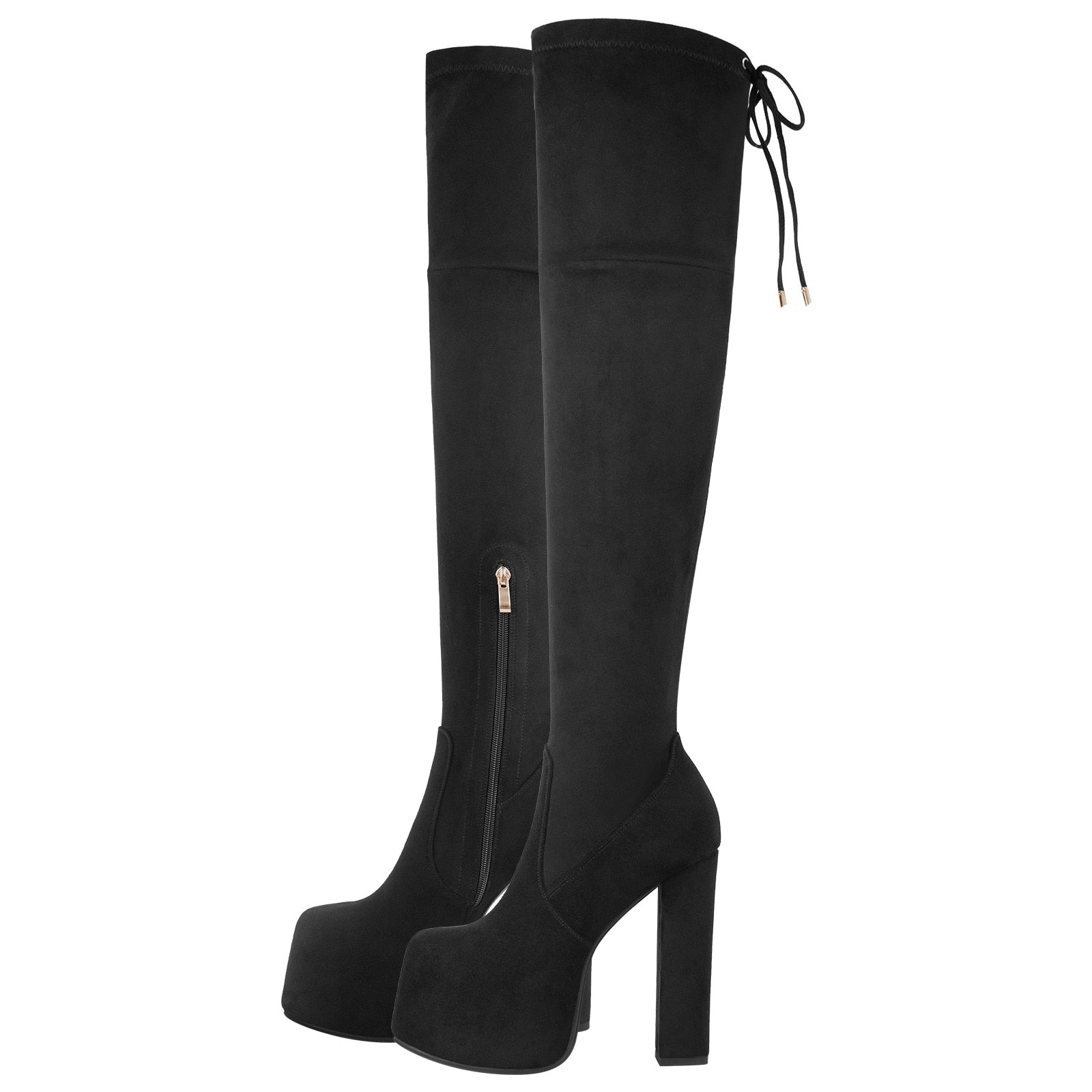 Over The Knee Platform Winter Boots – The Drag Queen Store