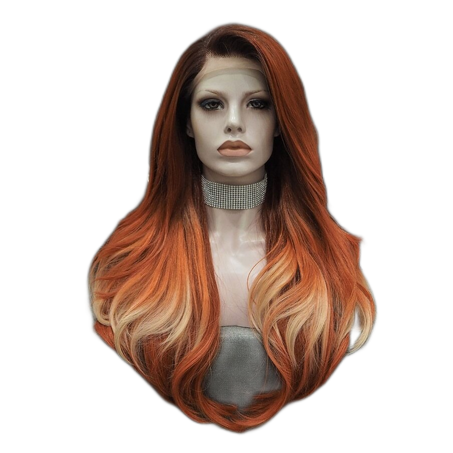 Ruby Slippers Ombre Orange Lace Front Wig – The Drag Queen Store