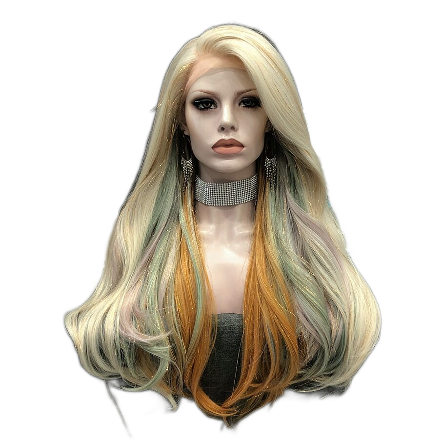 Raye Storm Blonde Orange Lace Front Wig – The Drag Queen Store