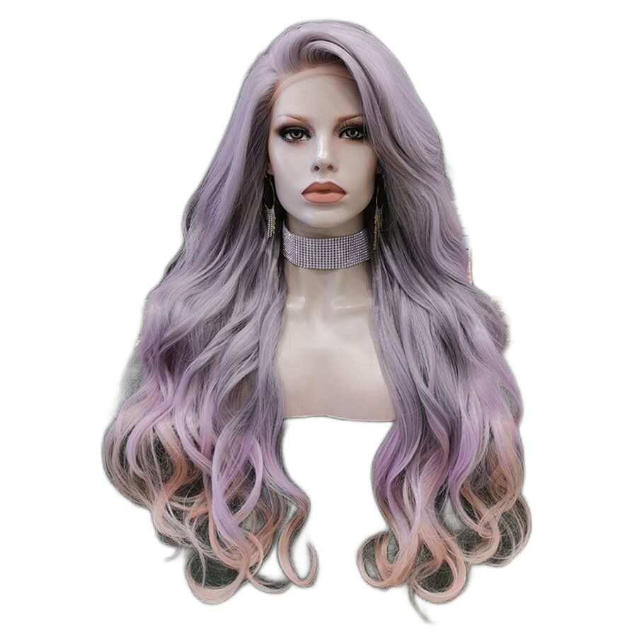 Queen Stephanie Ombre Purple Pink Wig – The Drag Queen Store