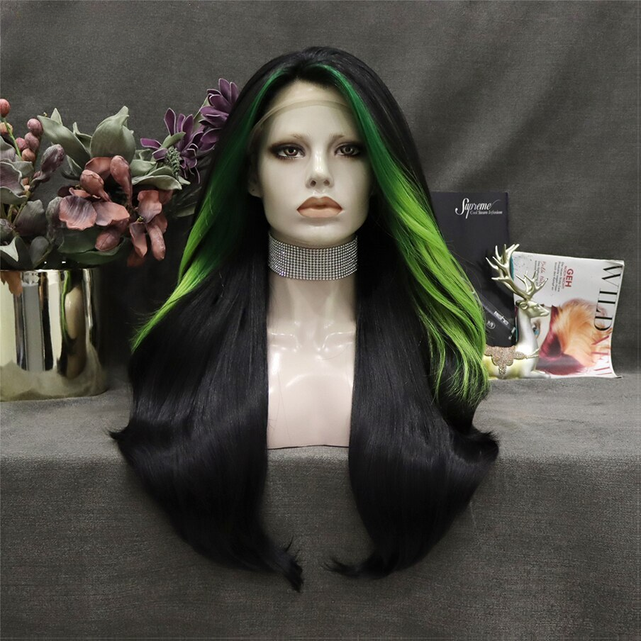 Queen Jolene Black Wig With Highlights – The Drag Queen Store