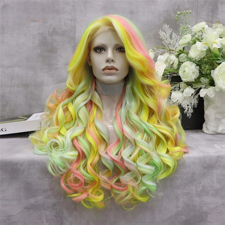 Queen Marlee Long Rainbow Wig – The Drag Queen Store