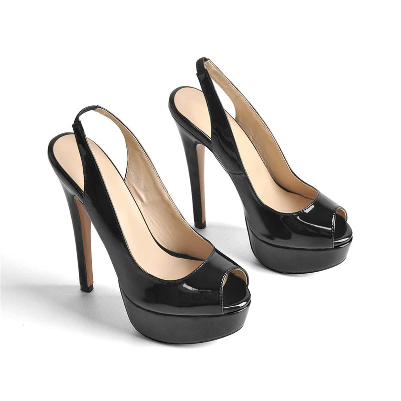 Pria Steen Peep Toe Platform Heels – The Drag Queen Store