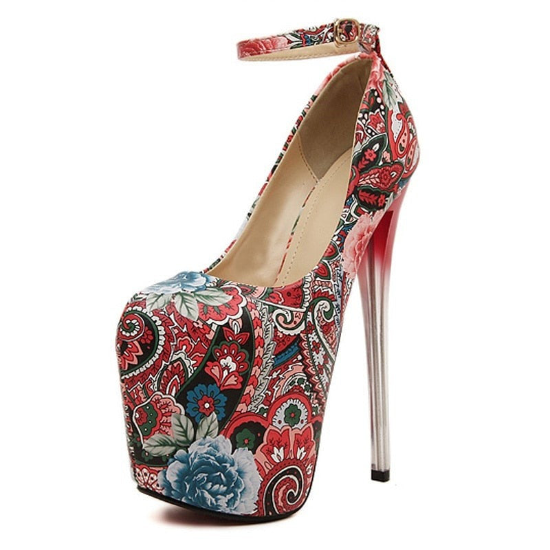 Bohemia Print Platform Pumps – The Drag Queen Store