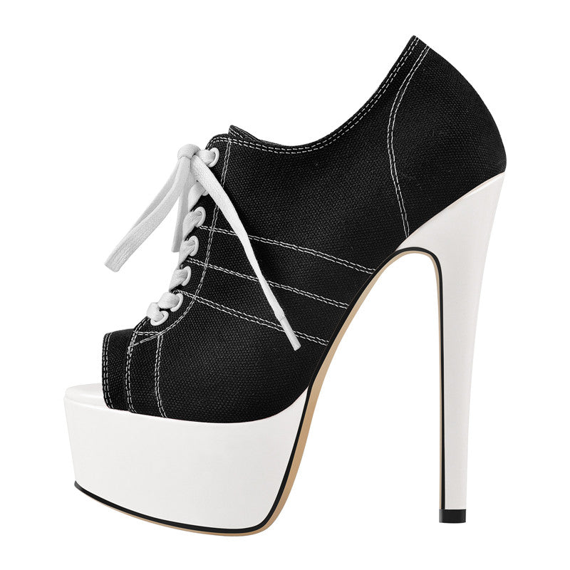 Queen Alma Peep Toe Booties – The Drag Queen Store