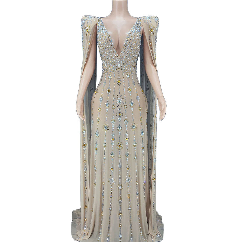 Rich Relations Sheer Crystals Dress – The Drag Queen Store